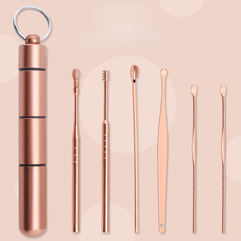 【iLoveyouso Store】Ear Wax Pickers Stainless Steel Spiral Wax Remover ...