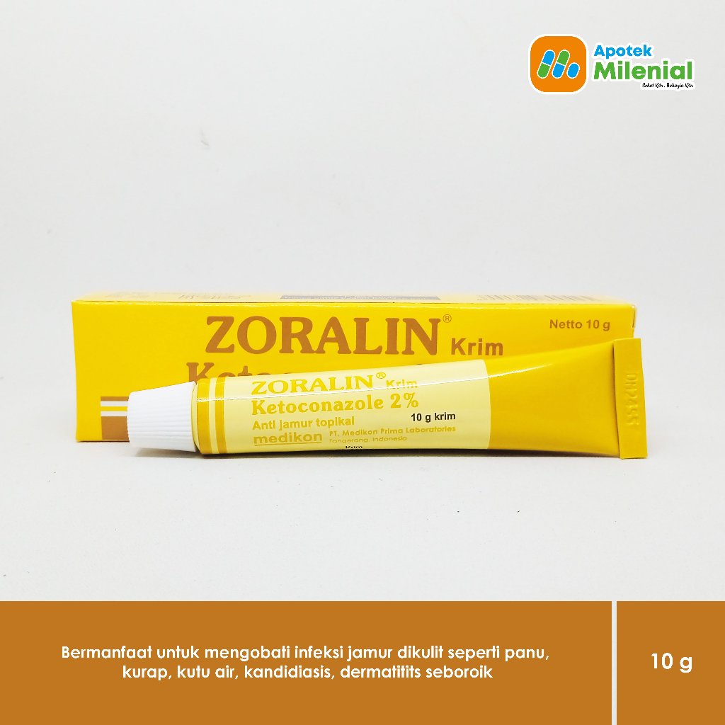Zoralin 2% Cream 10 g / Mengatasi Permasalahan Kulit Karena Jamur ...