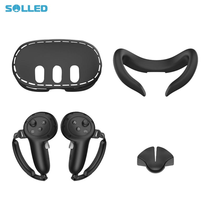 Protective Cover Set Handle Controller Protector VR Headset Skin Face ...