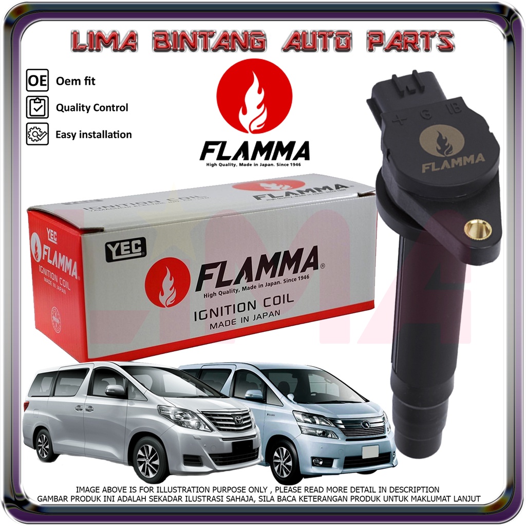 Toyota Alphard , Vellfire ANH20 GGH20 Ignition Coils , Plug Coil YEC ...
