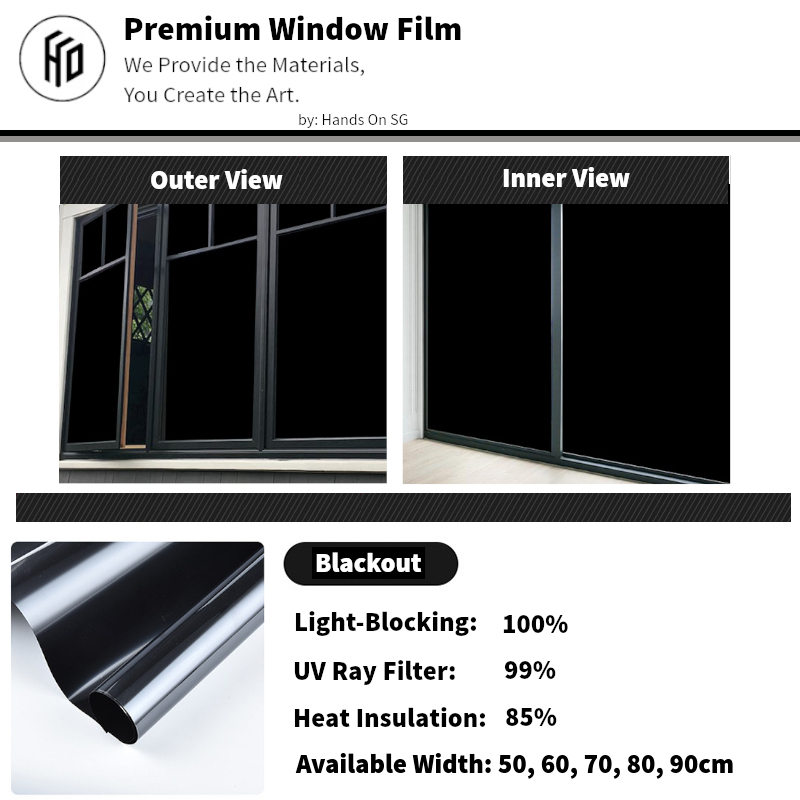 Self Adhesive Privacy Window Film (UV Protection Heat Insulation ...
