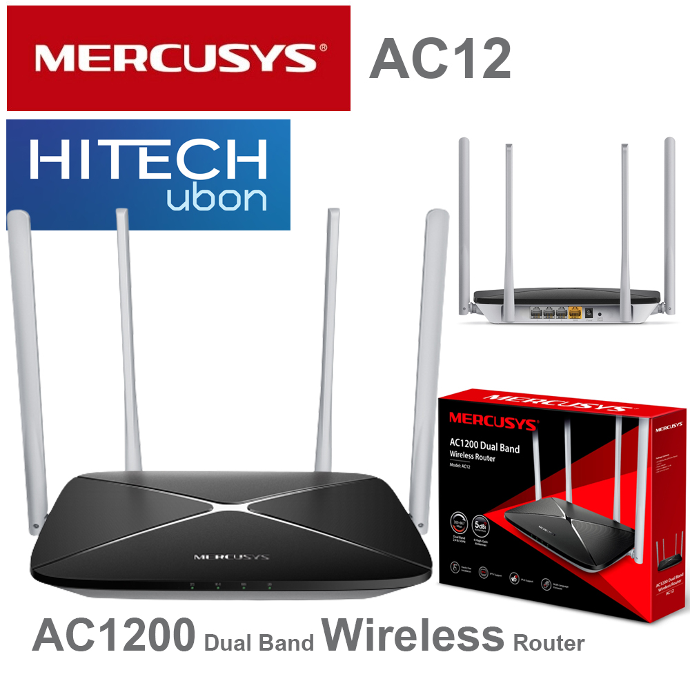 [ประกัน1ปี] TP-Link Mercusys AC12 AC1200 Wireless Dual Band Wireless ...