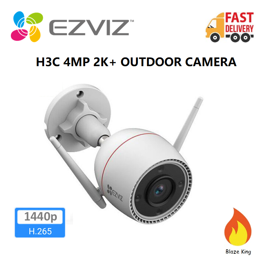 EZVIZ H3c Color Night Vision Pro 4MP 2K+ Wireless Outdoor IP67 CCTV ...