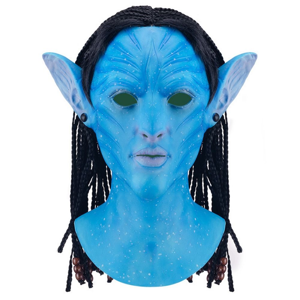 Movie Series Latex Material Avatar Cosplay Full Head Cover Cartoon ...