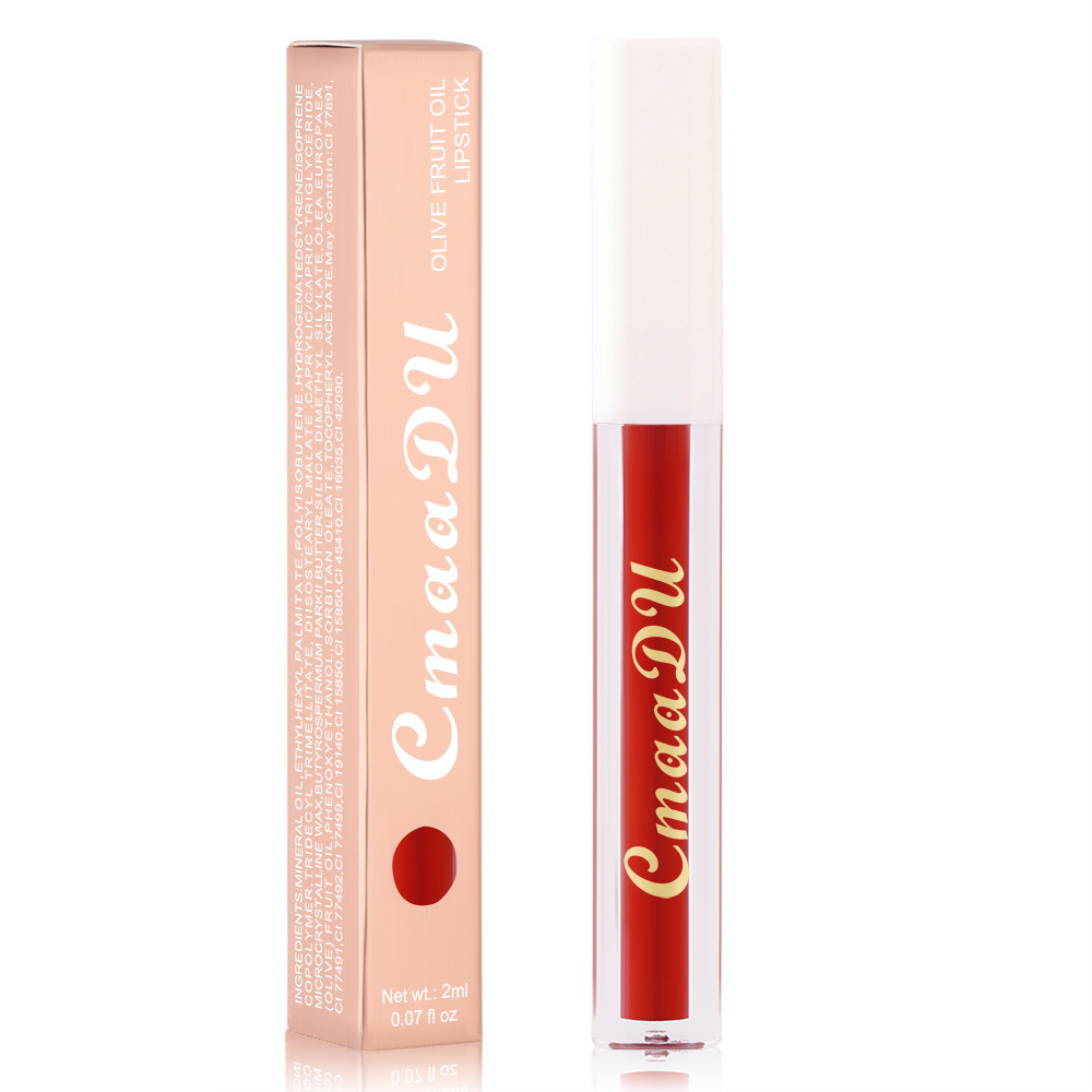 CmaaDu 8Color Lip Gloss Matte Creamy Cup Lipstick Satin Finish Makeup ...