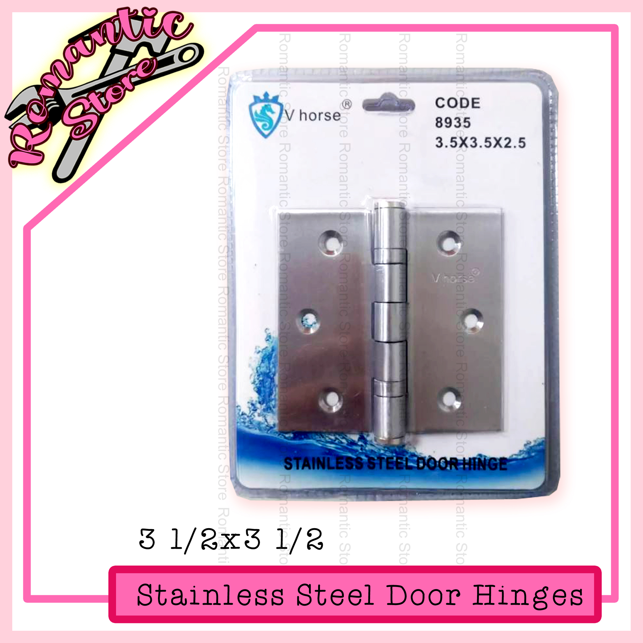 V-horse 3 size Door Hinges Stainless Steel | Lazada PH