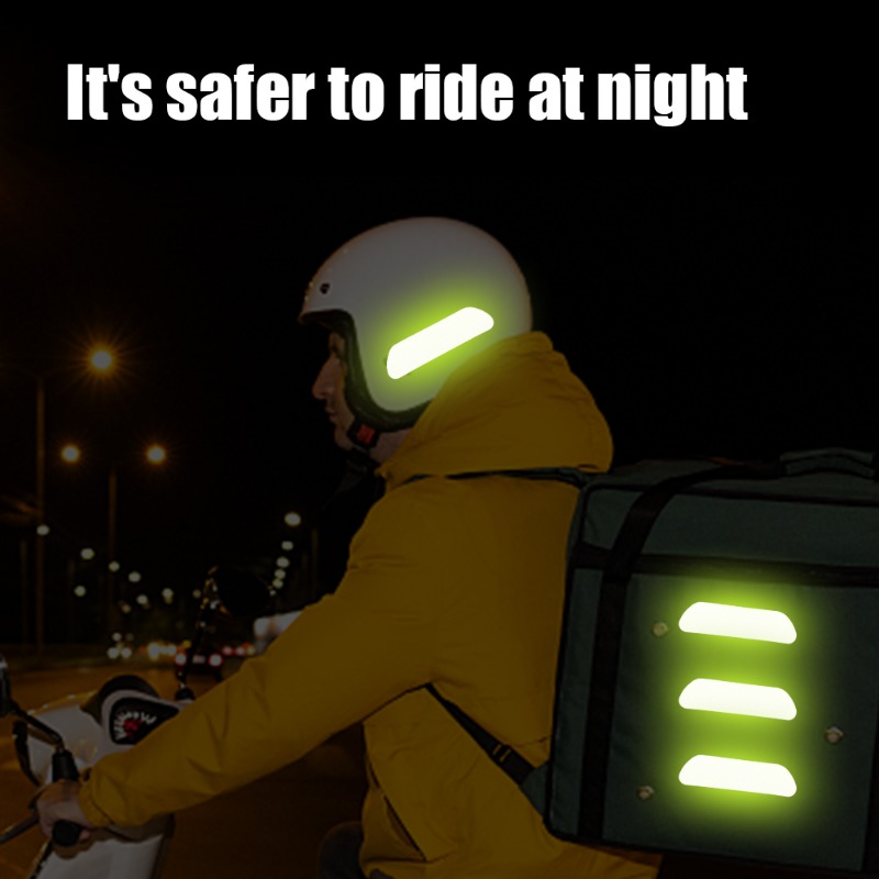 Car Door Reflective Tape Helmet Safety Sticker Wheel Edge Eyebrow ...