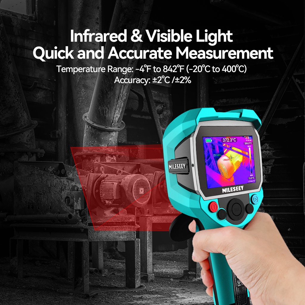 Mileseey Infrared Thermal Imager TR120 LED For Night Automatic Tracking ...