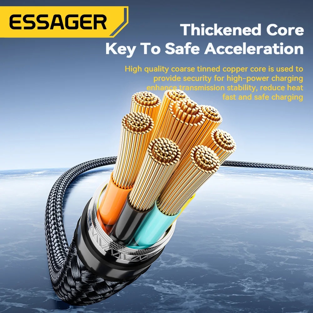 Essager 240W USB Type C To USB C Cable 100W PD 3.1 Fast Charging ...