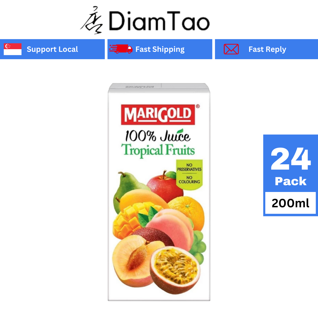 Marigold 100% Juice All Flavor Tetrapak 200ml x 24 Packets | Lazada ...