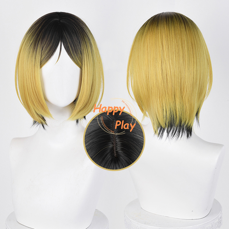 4 Styles Kenma Kozume Cosplay Wig Golden Black Dyeing Kozume Kenma ...