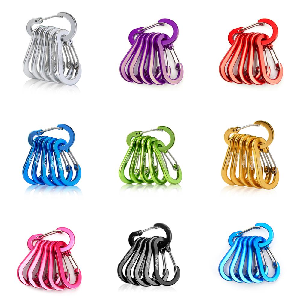Homestar 6pcs Multifunction Small Carabiner Clips Outdoor Camping Tool ...