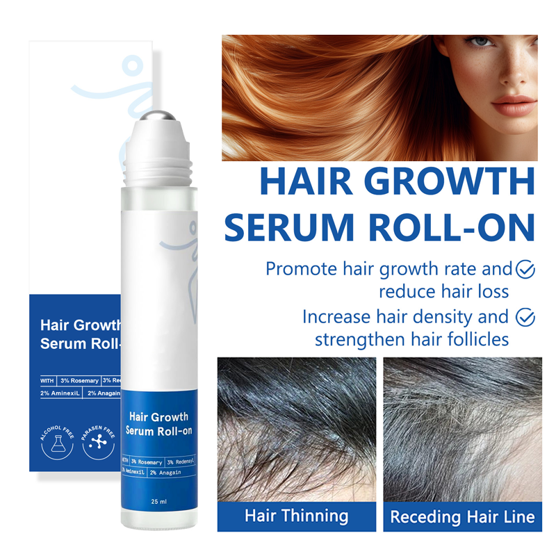 Hair Growth Serum Roll-On – 25ml | With 3% Rosemary Redensyl ...