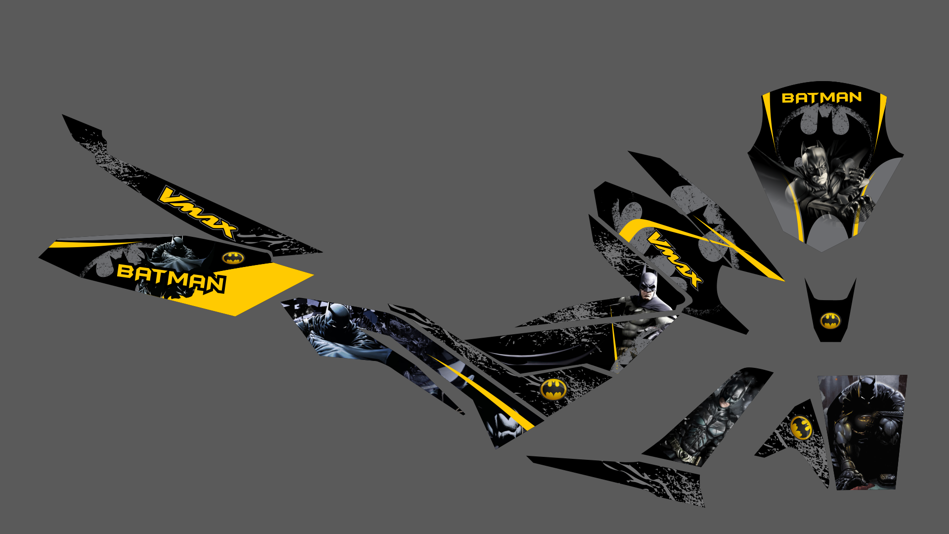 RUSI RFI 175 STICKER DECALS, FULL BODY DECALS, VMAX BATMAN, 179 | Lazada PH