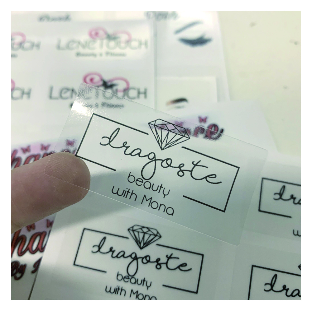 【Exclusive Offer】Costom Print Logo Transparent Sticker Personalized ...