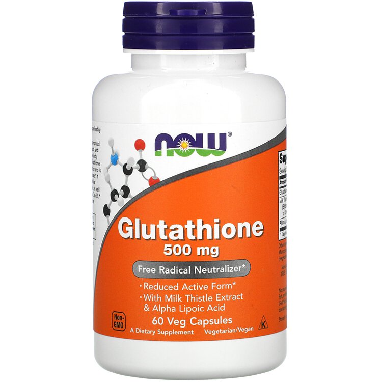 NOW Foods, Glutathione, 500 mg, 30 Veg Capsules/60 Veg Capsules | Lazada PH