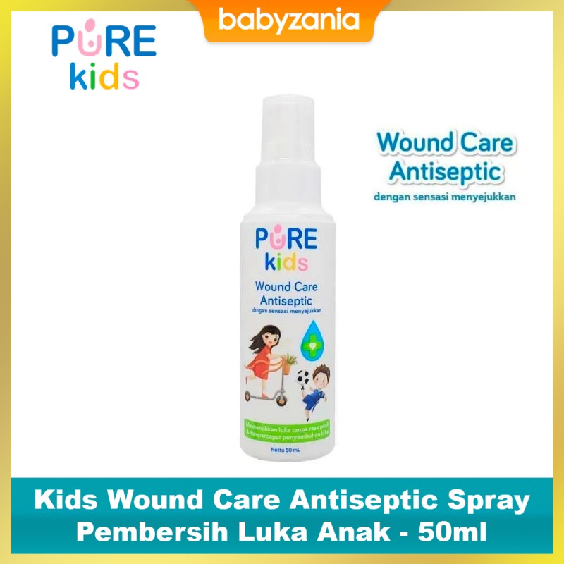 Pure Kids Wound Care Antiseptic Spray Pembersih Luka Anak - 50 ml ...