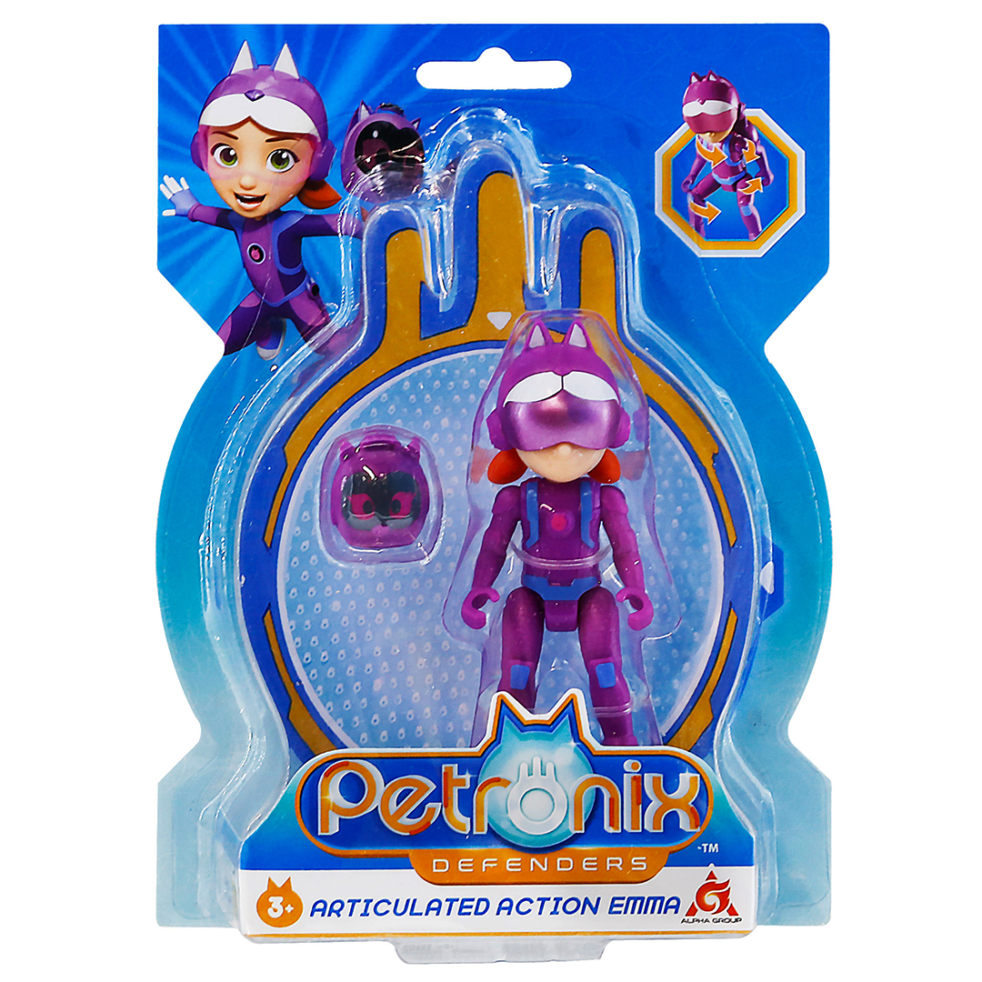 Petronix Defenders 3-inch Articulated Action Emma, Action Figure and ...