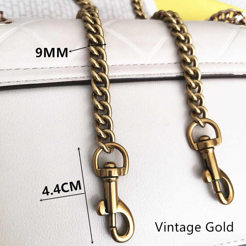 Bag chain accessories vintage gold metal chain accessories bag belt ...