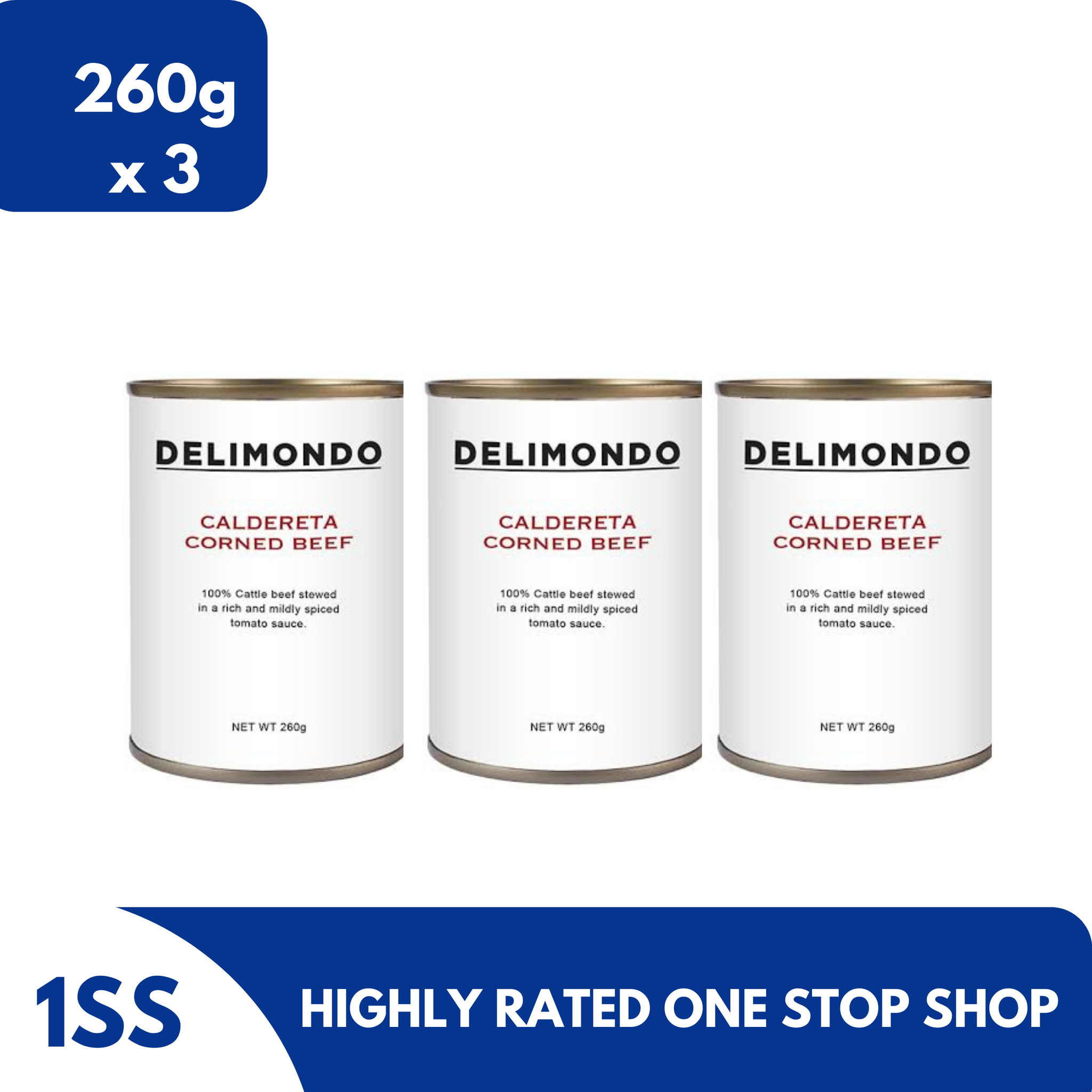 Delimondo Caldereta Corned Beef, 260g set of 3 | Lazada PH