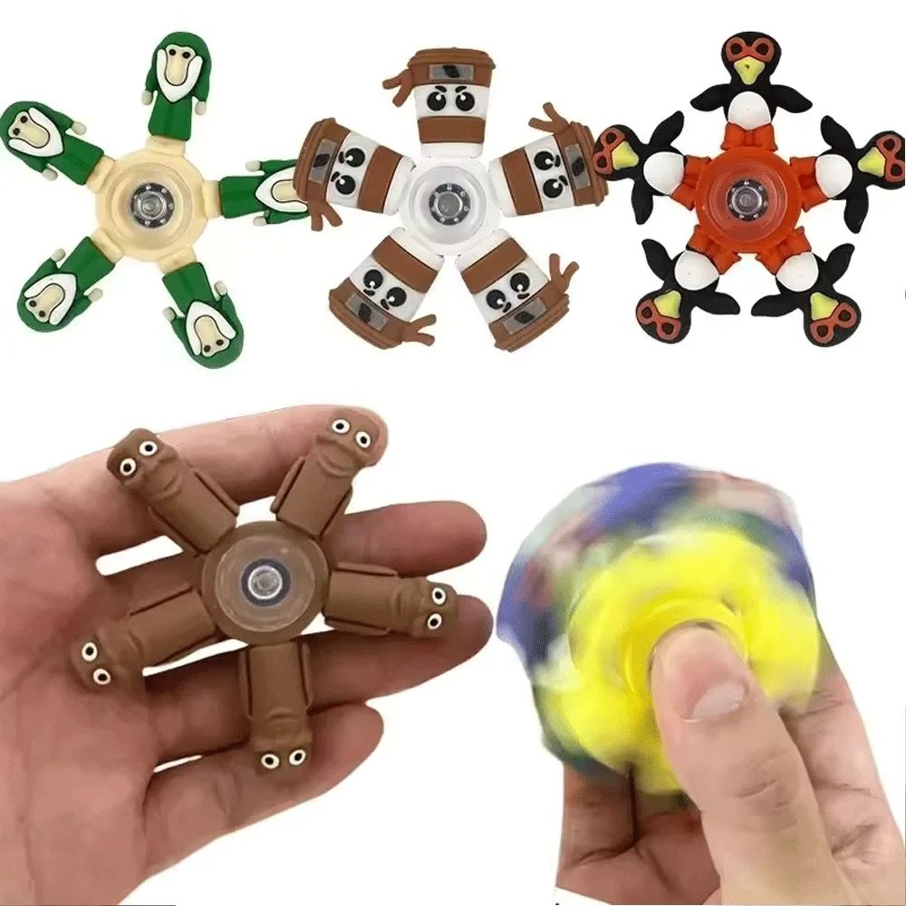 Interesting PVC Fidget Spinner Italian Brainrot Tung Deformed Stress ...
