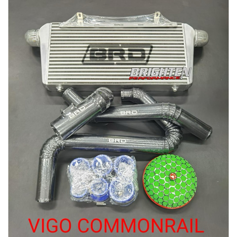 BRD CUTTING INTERCOOLER KIT (BLACK PIPING) HILUX VIGO REVO ROCCO ROGUE ...
