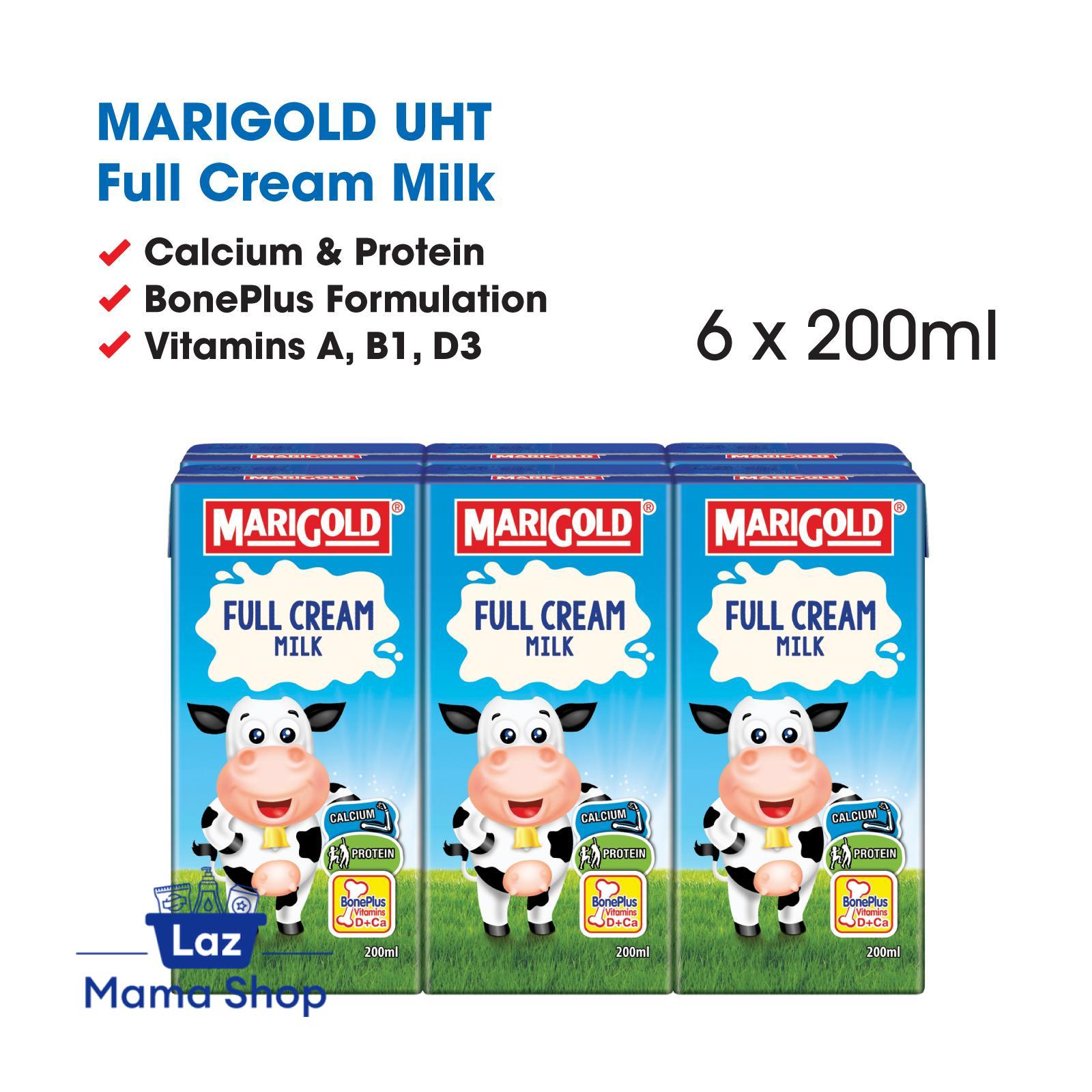 Marigold Full Cream UHT Milk (6 x 200ml) (Laz Mama Shop) | Lazada Singapore