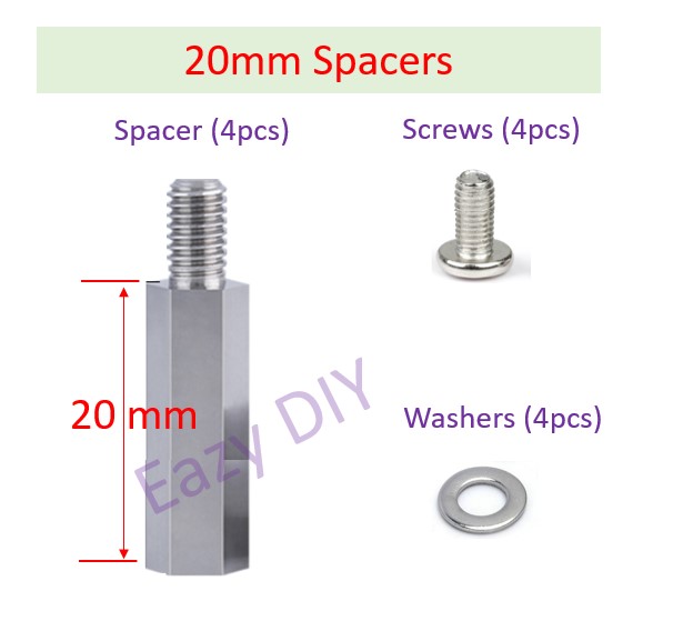 [SG Stock] VESA Spacers Set For Monitor Mounting (4 pcs) | Lazada Singapore