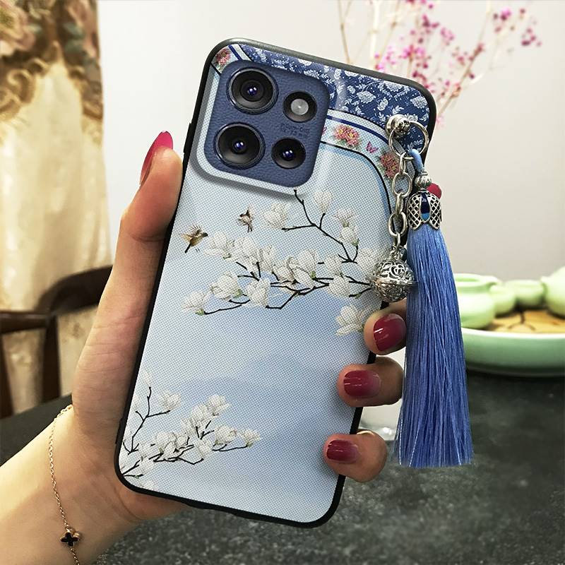 tassel TPU Phone Case For MOTO G 5G 2025 Back Cover protective bell ...