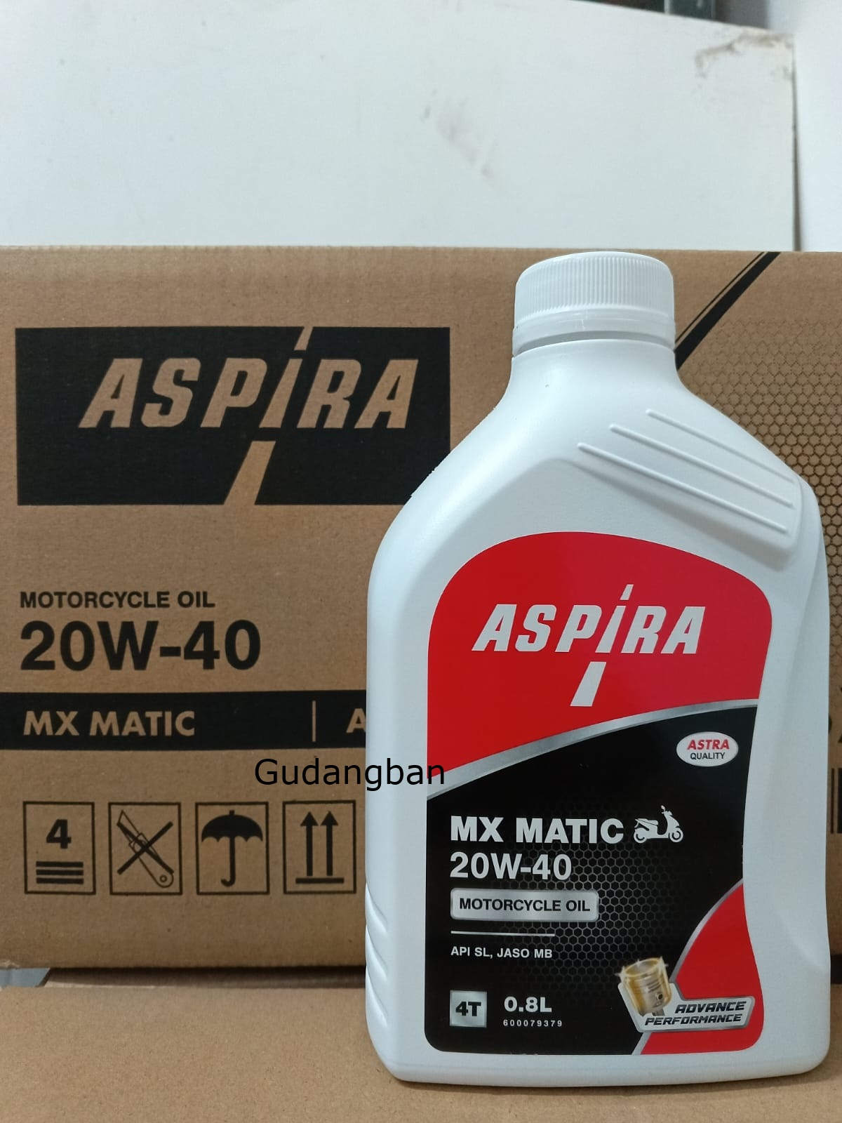 OLI ASPIRA 0.8 LITER 20W 40 MX MATIC 800 ml Motor Matic ORIGINAL ASTRA OTOPART | Lazada Indonesia