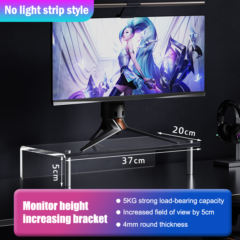 Acrylic Laptop Stand Desktop Computer Screen Monitor Desk Bracket ...