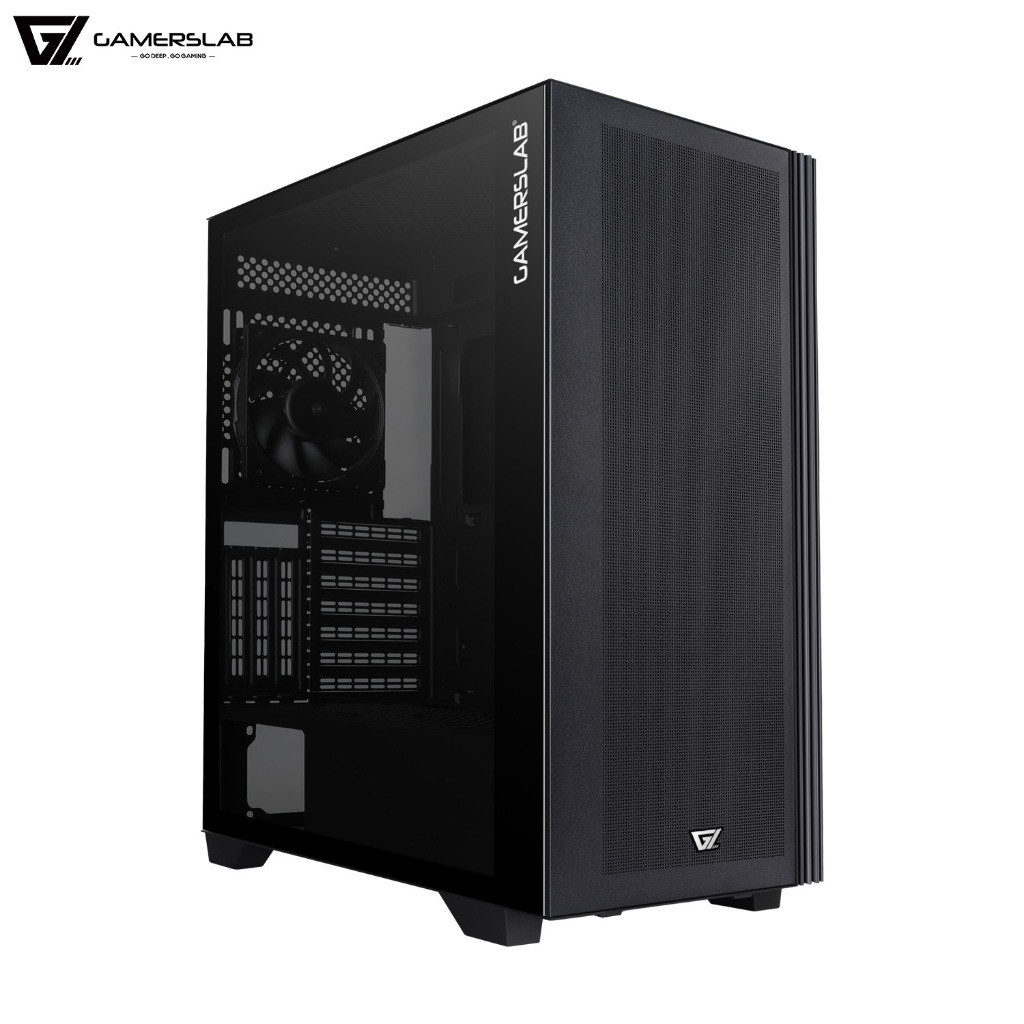 Gamerslab Make In Black Series X361 ATX Chassis with DS-12 3000RPM(G7 ...