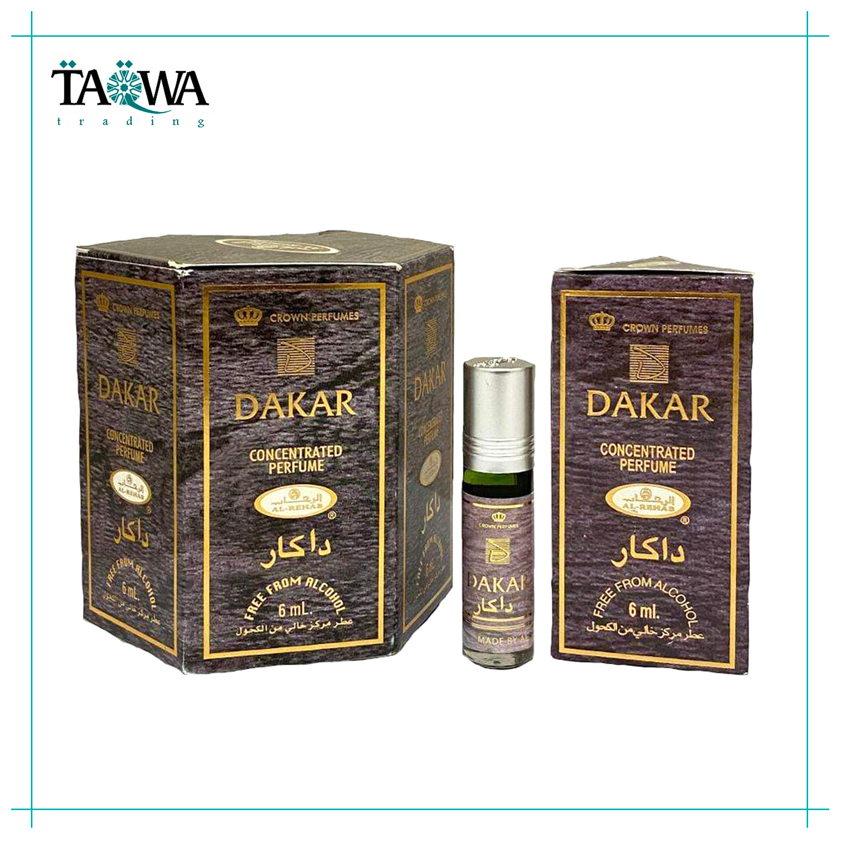 Dakar AL REHAB Perfume (6ml x 6pcs) Box 100% Original Attar Saudi UAE ...