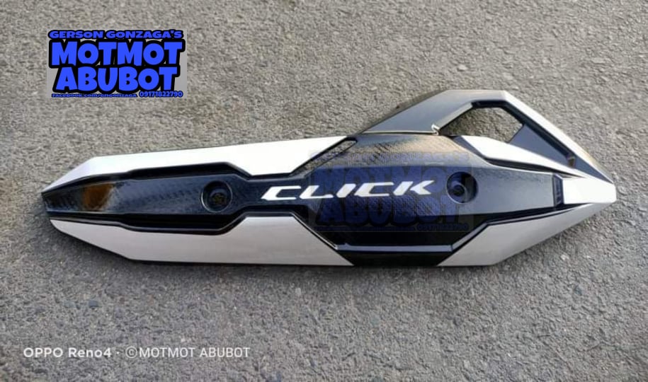 Honda Click Heat Guard V1 V2 V3 Glossy Gray | Lazada PH