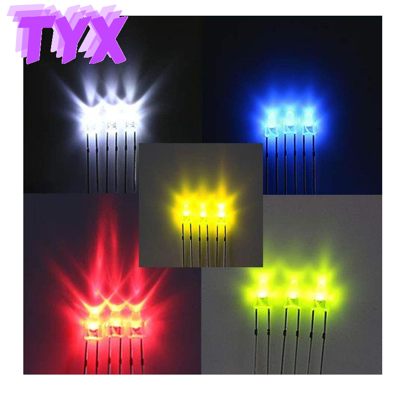 【UrbanNomad】100pcs m LED Light Diodes, Red/Green/Yellow/Blue/White LED ...