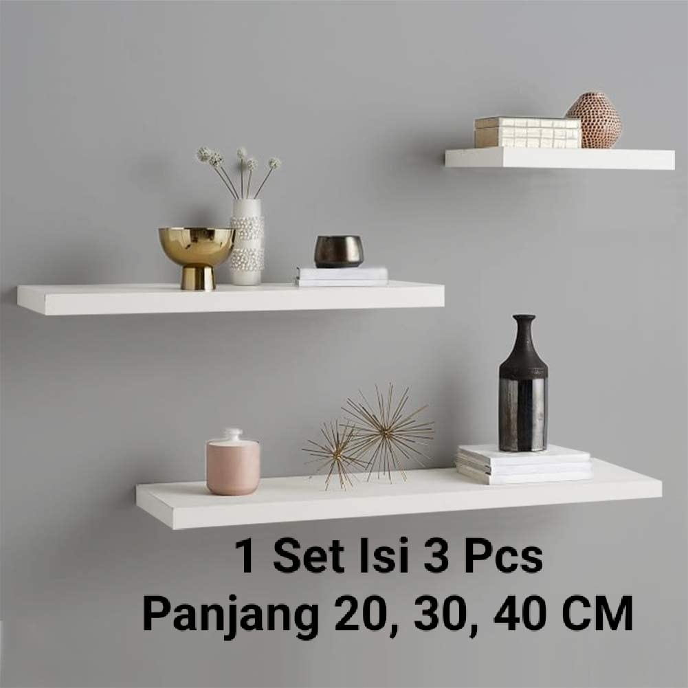 RAK DINDING 1 SET ISI 3 Rak Minimalis Rak Dinding Slim Serbaguna 1set ...