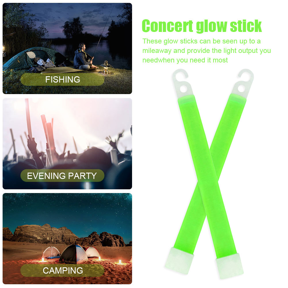 【Fast and Reliable Shipping】 1/5pcs 6 Inch Survival Glowing Light ...