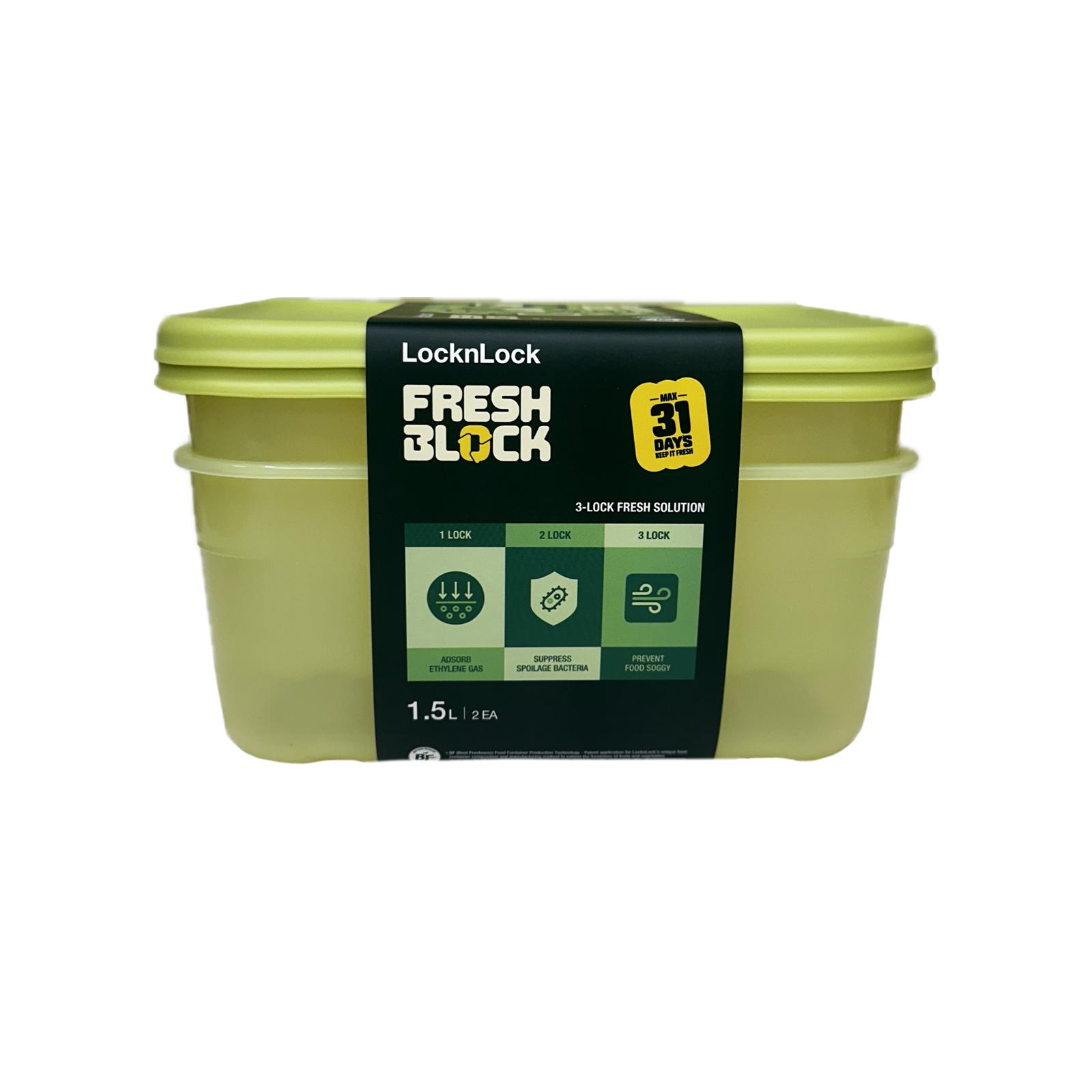 LOCKNLOCK FRESH BLOCK 1.5L 2PCS | Lazada Singapore