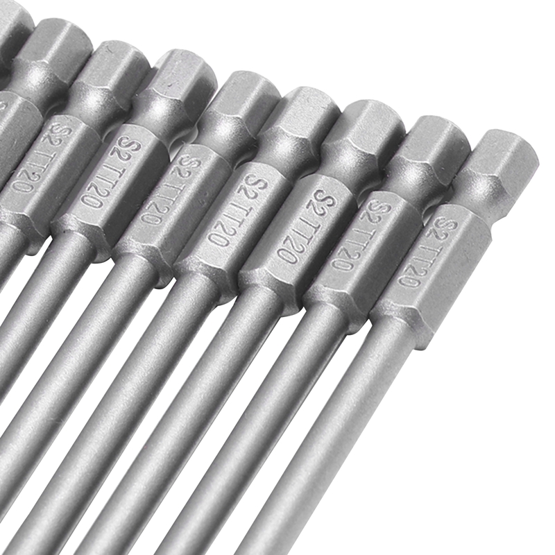 10pcs 100mm Length 1/4 inch Hex Shank T20 Torx Security Screwdriver ...
