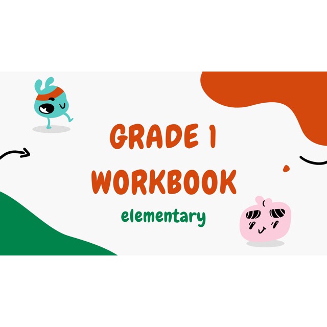 Grade 1 Workbook Worksheets | FREE Cover Page Personalization FREE ...