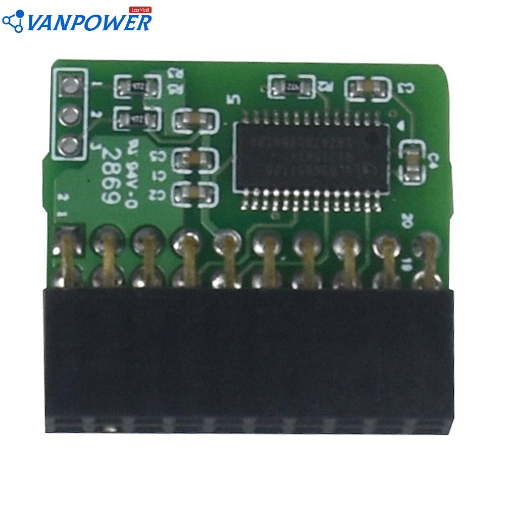1 PC 20Pin TPM 2.0 Module Vertical/Parallel Encryption Security Module ...