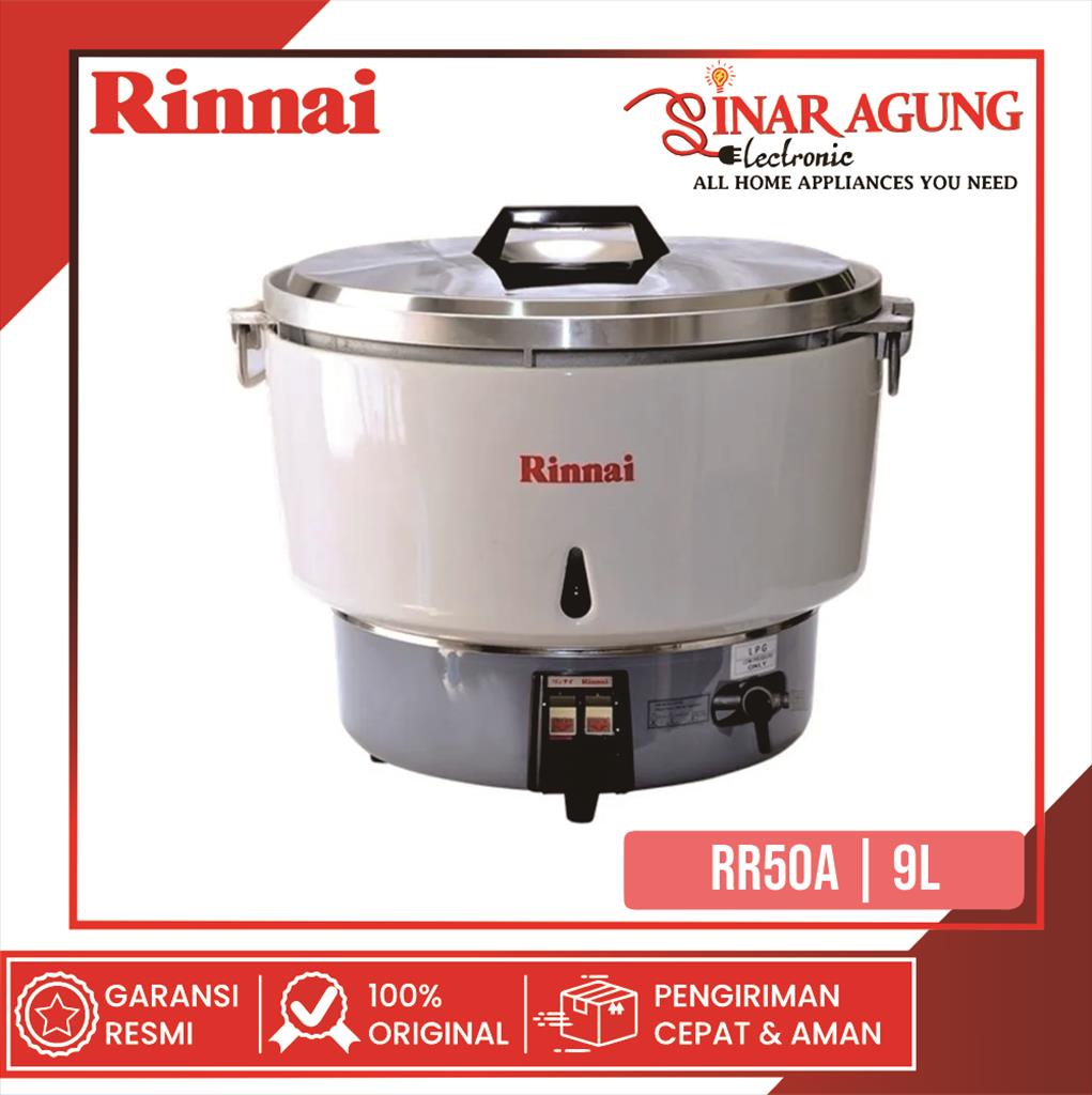 RINNAI RR-50A / RR50A GAS RICE COOKER 9 LITER - GARANSI RESMI | Lazada ...