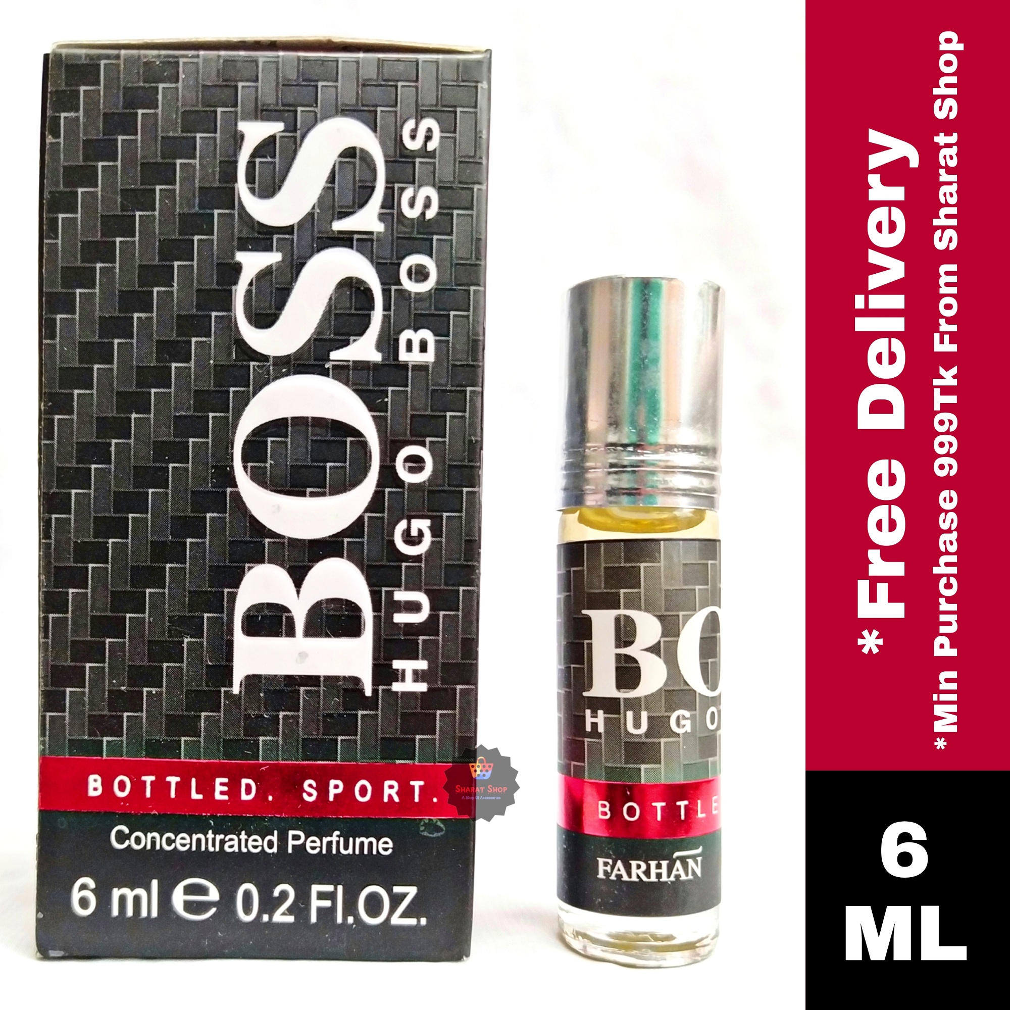 Hugo Boss Concentrated Perfume Oil Long Lasting Non-alcoholic Fragrance ...
