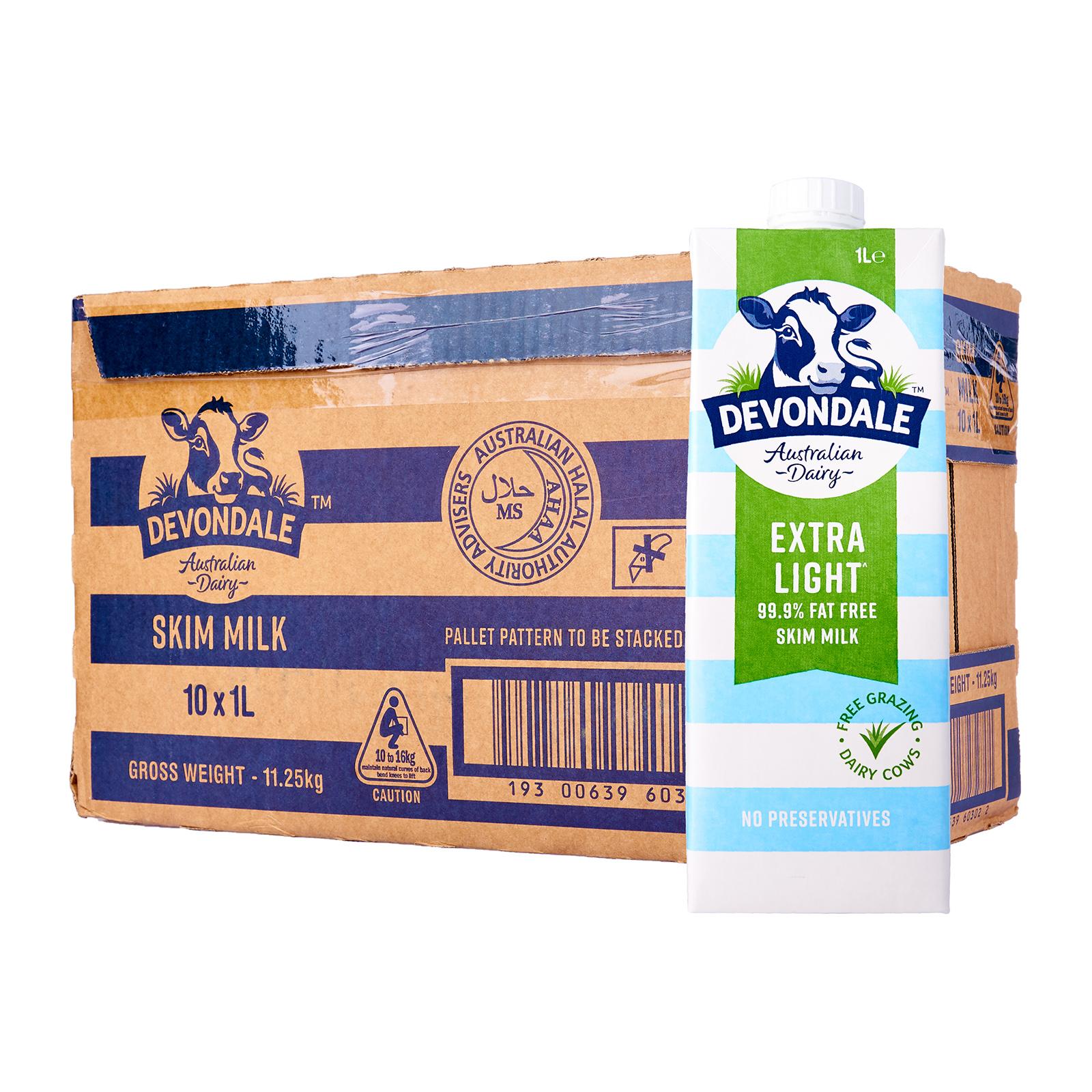 Devondale Skimmed Milk (10 x 1L) - Case | Lazada Singapore
