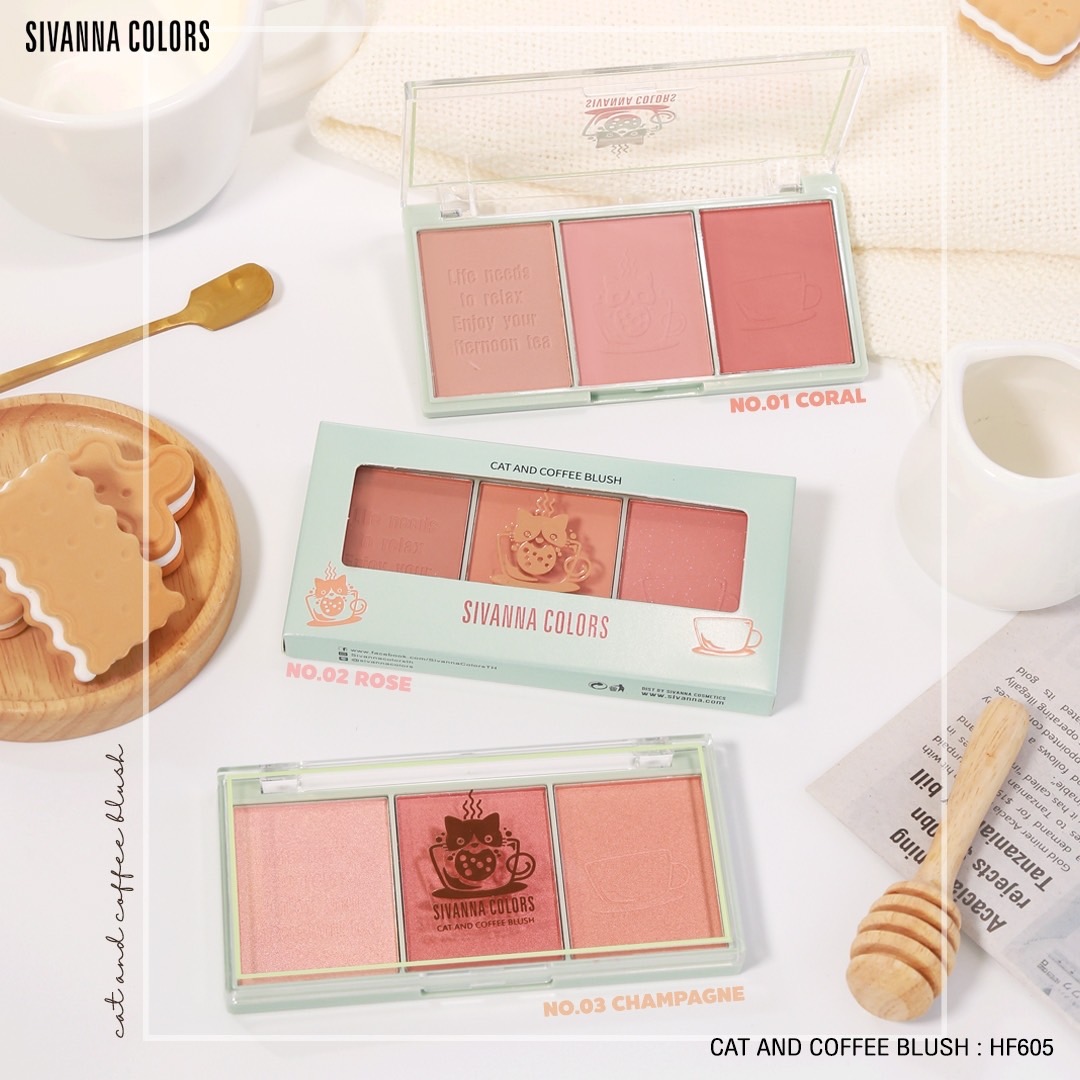 HF605 SIVANNA COLORS CAT COFFEE BLUSH ซีเวนน่า คัลเลอร์ แคท แอนด์ ...