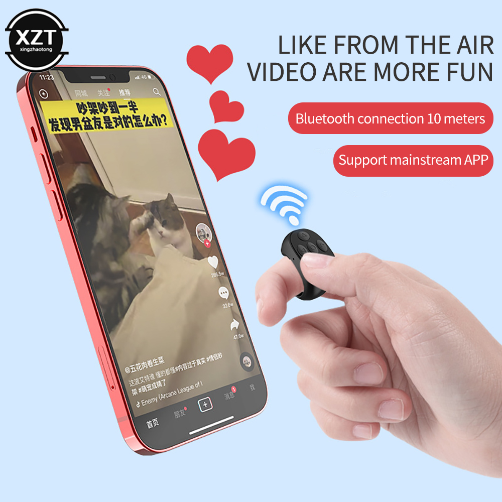 Wireless Bluetooth Mobile Selfie Lazy Artifac Photo Turn Page ...