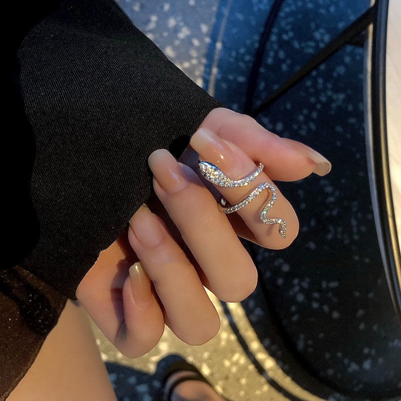 Snake Designer Ring Female Ins Student Niche Design Cold Style Advanced ...