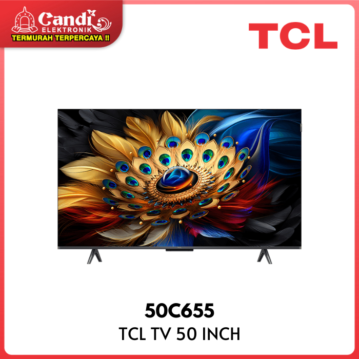 TCL 4K QLED PRO Google TV 50 Inch 50C655 | Lazada Indonesia