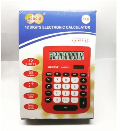 833-12S ACACIA 12 DIGIT ELECTRONIC CALCULATOR | Lazada PH