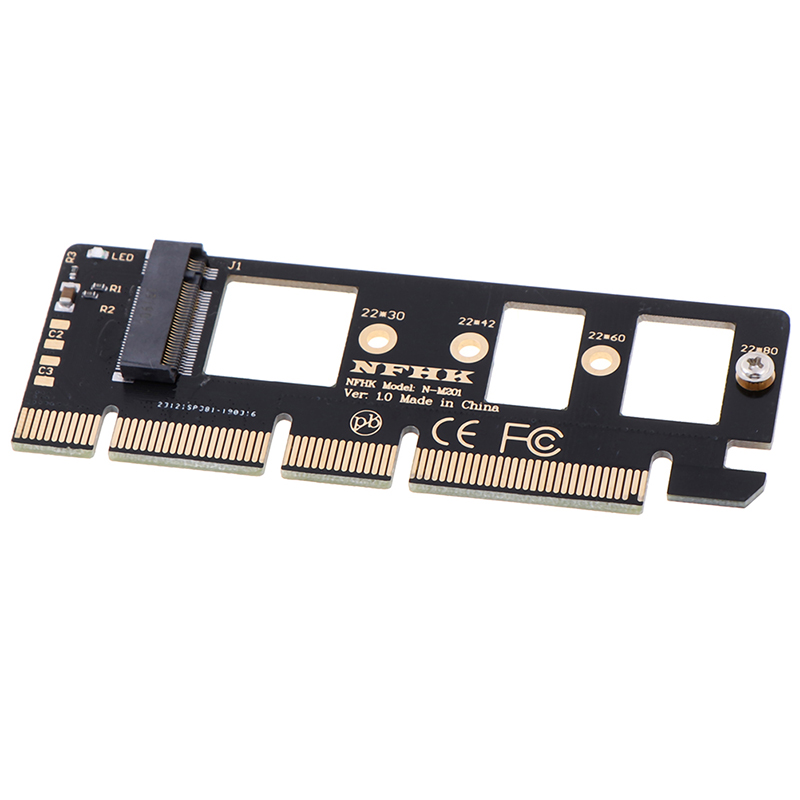 1*NVMe M.2 NGFF SSD to PCI-E PCI express 3.0 16x x4 adapter riser card ...
